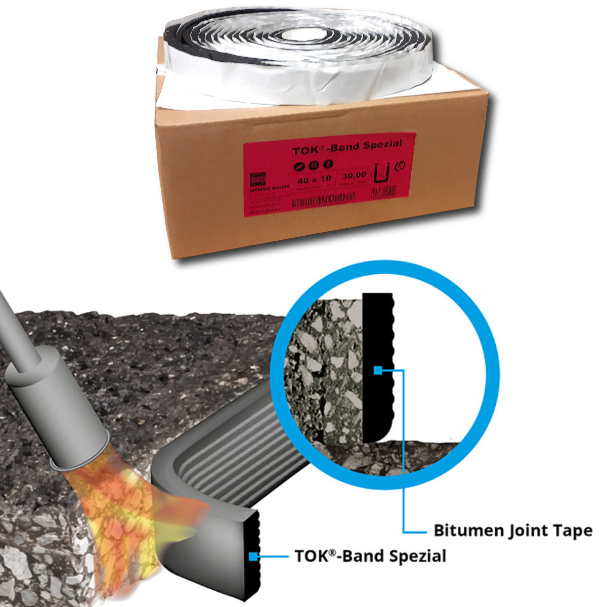 Denso TOK Band Spezial 40x10mm - 30m/Karton - Bergischer-Baumarkt